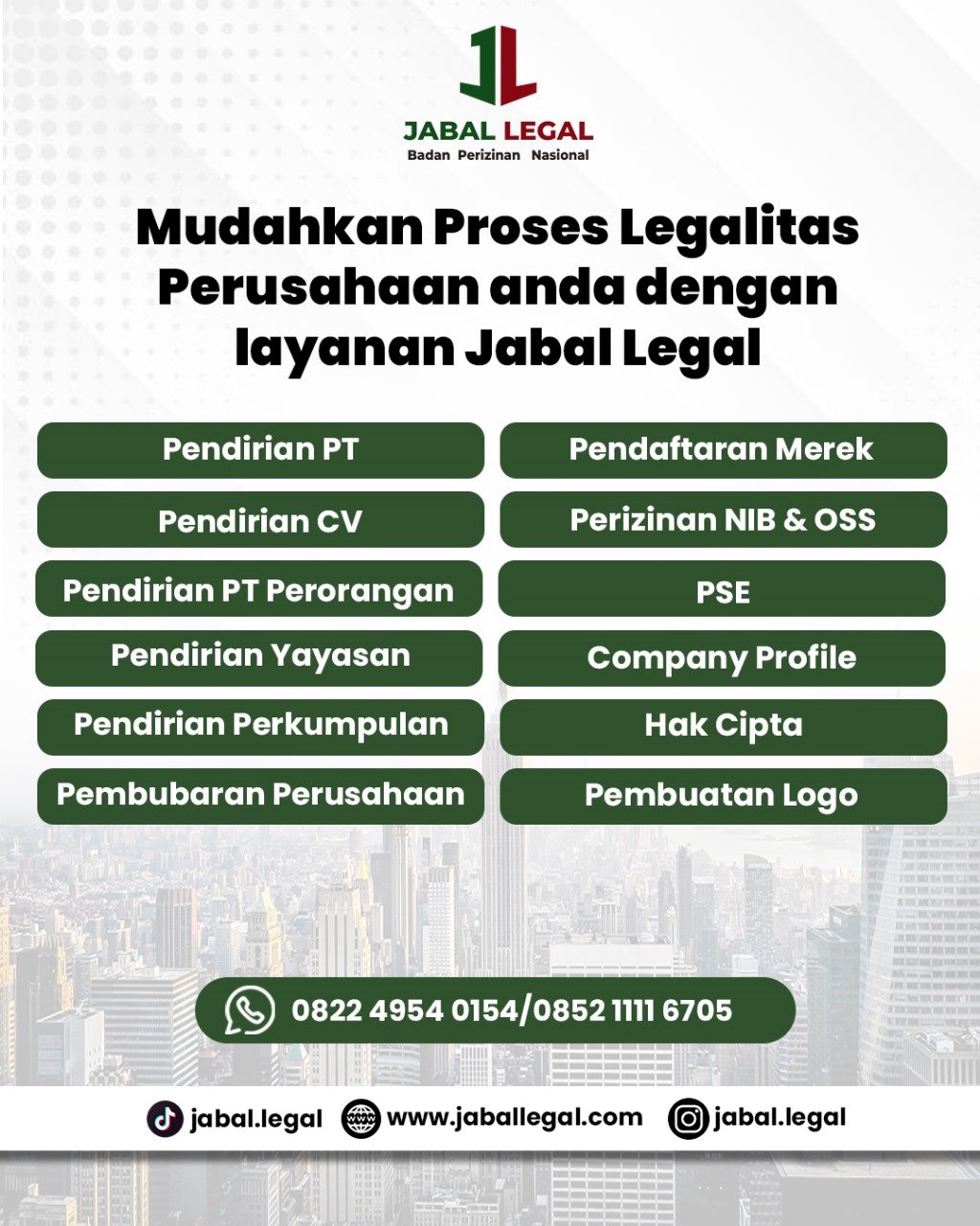 Jabal Legal - Jasa Perizinan Legalitas Perusahaan Terpercaya